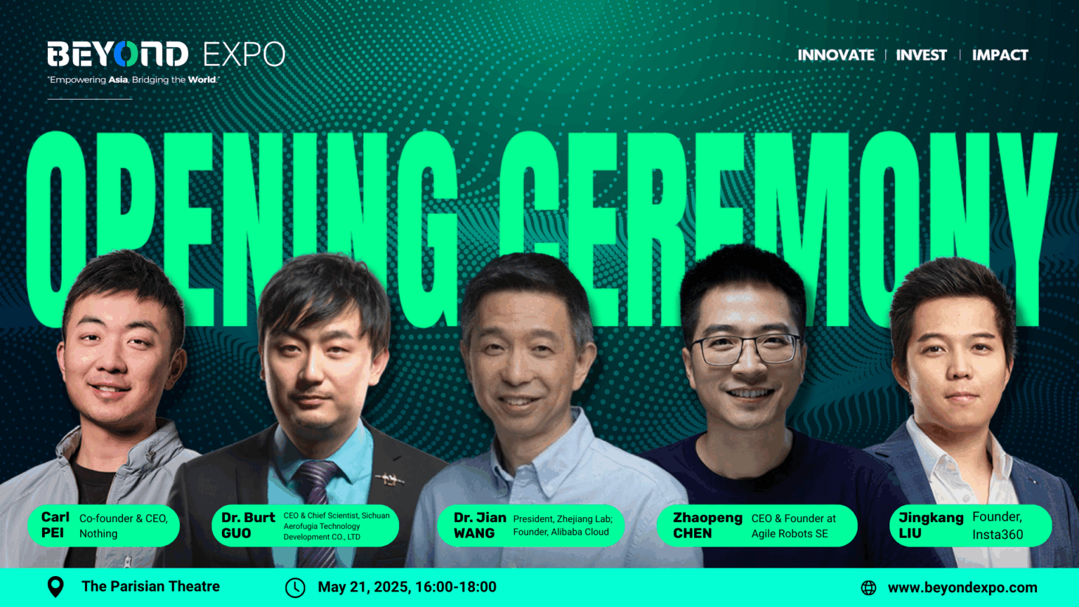 To Innovation! BEYOND Expo 2025’s Visionary Opening Ceremony Lineup ...